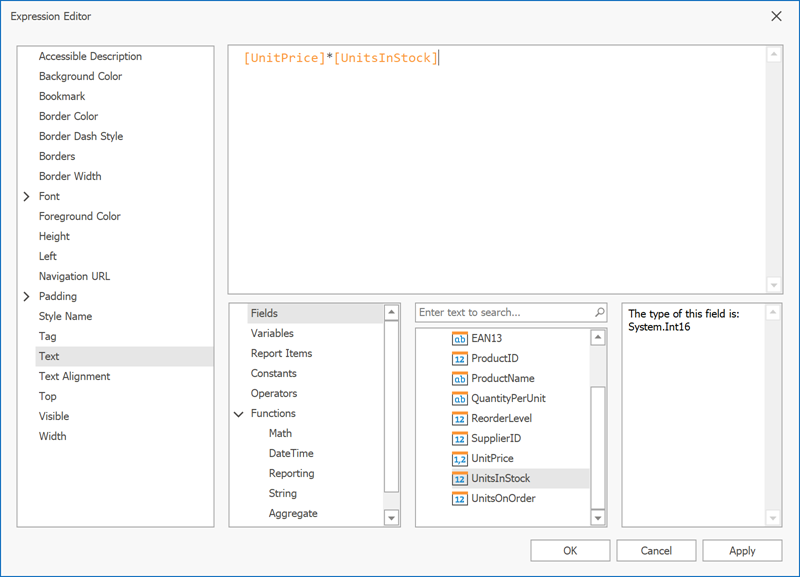 Übersicht über Ausdrücke | DevExpress End-User Documentation