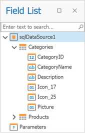 Feldliste | DevExpress End-User Documentation